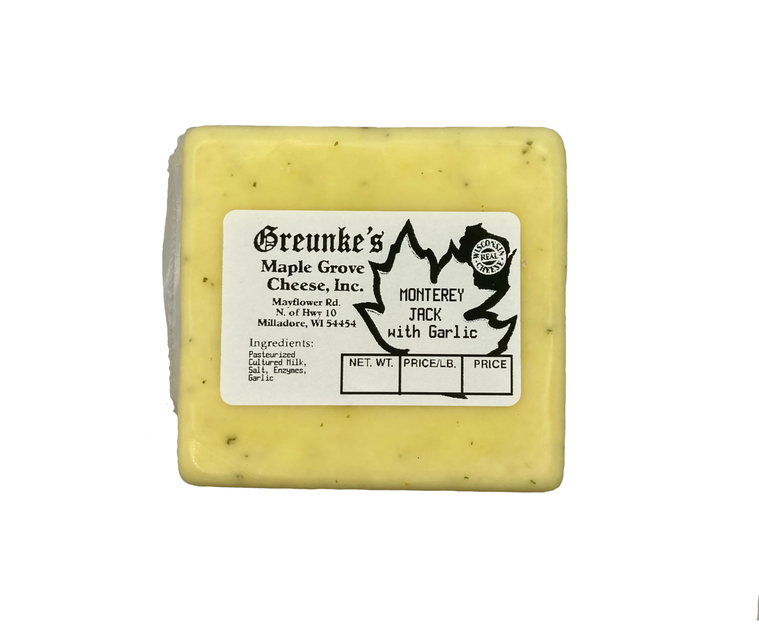 Garlic Jack – Maple Grove Cheese, Inc.